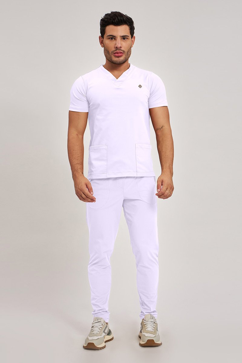 Scrub Masculino Tec Easy Lorenzo Branco